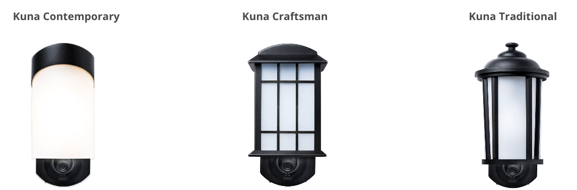 Porch Light With Hidden Camera: Kuna Security Camera Light