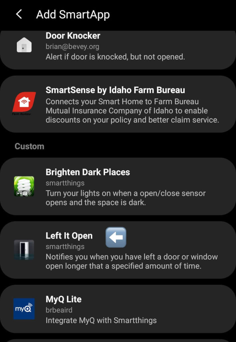 How to Add Extra SmartApps in the Updated SmartThings